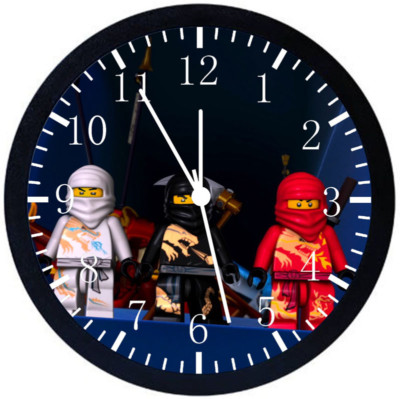 Lego Ninja Ninjago Black Frame Wall Clock Nice For Decor or Gifts W409 ...