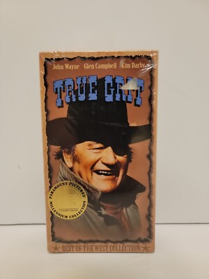 True Grit (VHS, 1996) John Wayne (BRAND NEW SEALED) Water marked ...