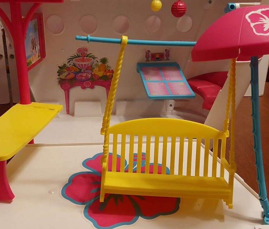 Mattel Barbie Sisters Cruise Ship Double Decker Pool Party Yacht Boat ...