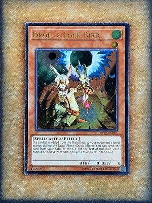 Yugioh Droll & Lock Bird OP08-EN001 Ultimate Rare VLP | eBay