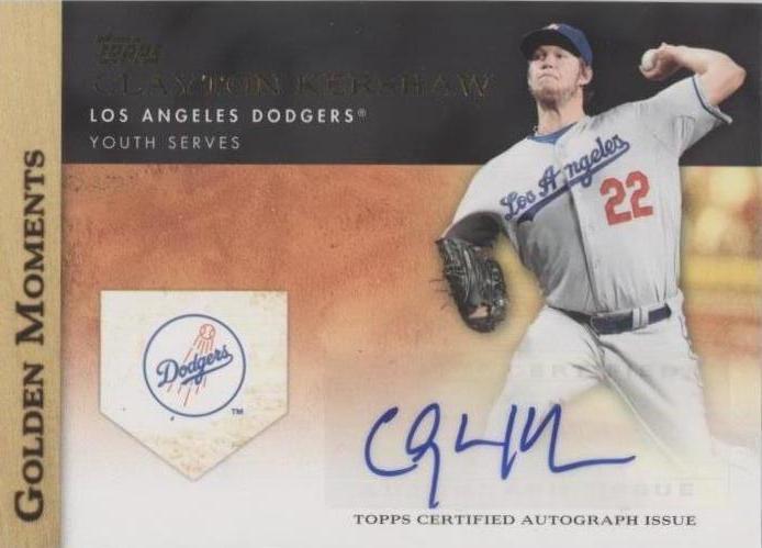 2012 Topps - Golden Moments Autographs Clayton Kershaw #GMA-CK (AU) for ...