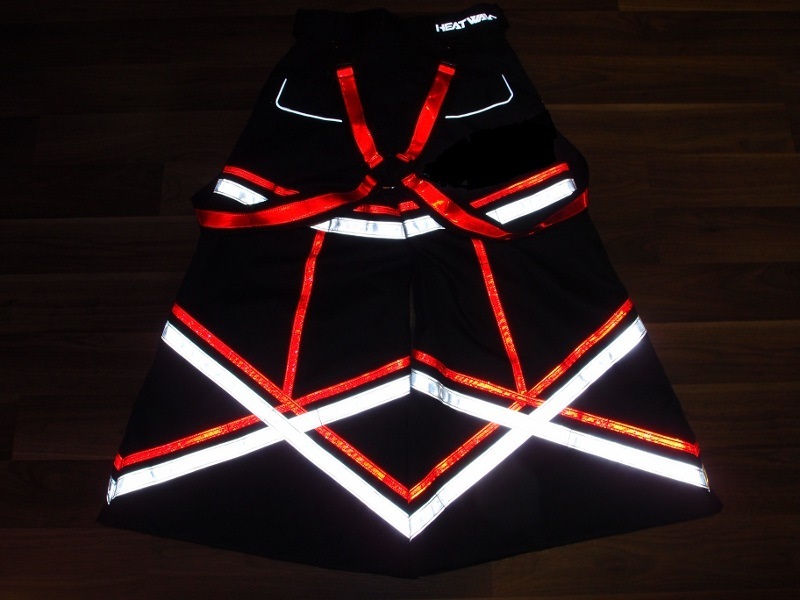 Heatwave phat pants rave gear reflective dance wear hardstyle reflector ...