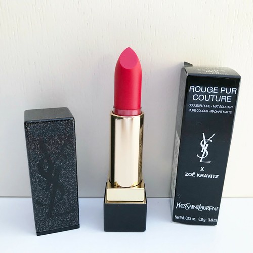 YSL x Zoë Kravitz Rouge Pur Couture Satin Lipstick, #124 - Scout's Red ...