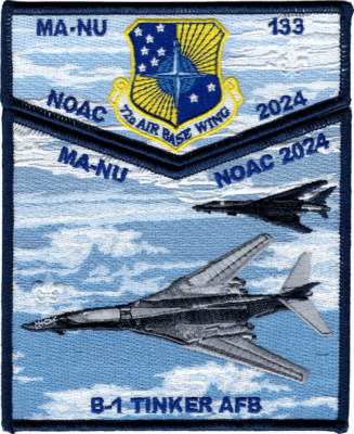 Boy Scout OA 133 MA-Nu Lodge 2024 NOAC Tinker Air Force Base AFB B-1 ...