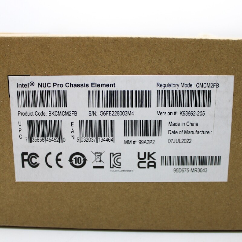 Intel NUC Pro Chassis Element CMCM2FB BKCMCM2FB 99A2P2 | eBay