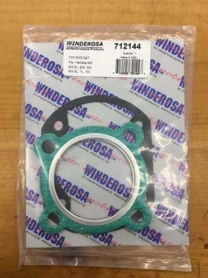 TOP END GASKET KIT YAMAHA 433,EL, EW, SW, SL, TL, TW 72-75 WINDEROSA ...