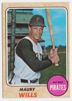 1968 Topps - Maury Wills #175 Pittsburgh Pirates | eBay