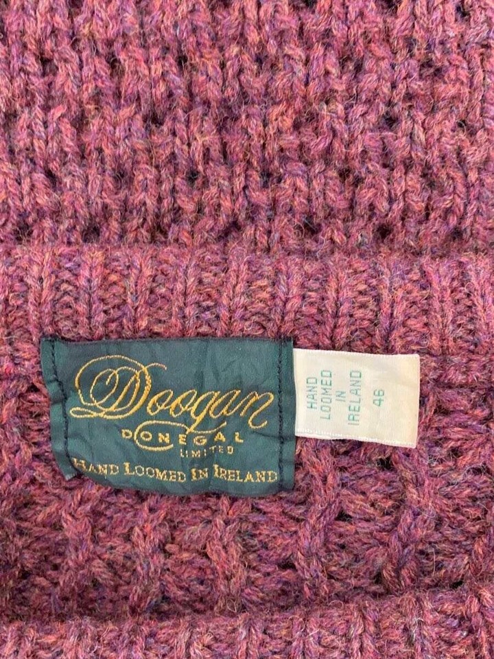 Other Brands: DOOGAN DONEGAL Knit Sweater (Thick), Size 46, Wool, BRD ...