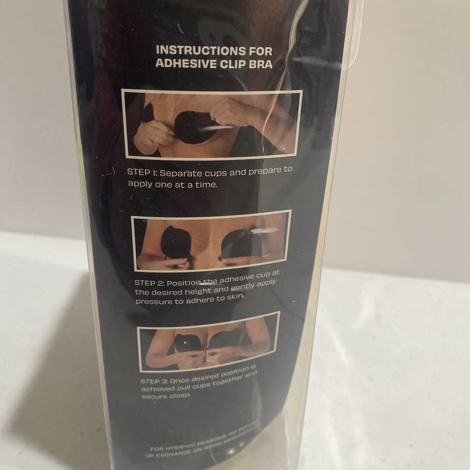 Maidenform Bra Front Clip Closure Backless & Strapless Adhesive Bra ...