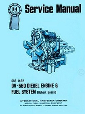 International Farmall 1468 1568 Tractor DV-550 Engine Shop Service ...