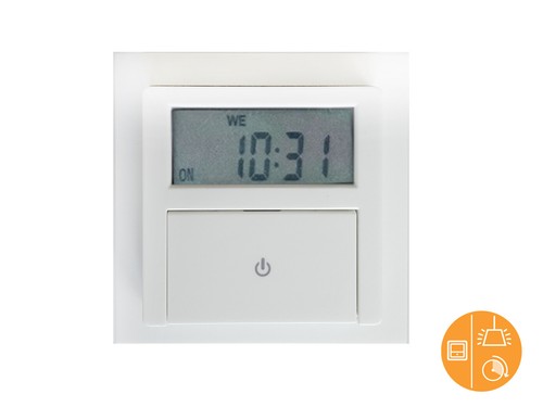 Weekly timer digital flush-mounted timer with frame for installation ...