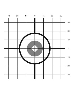Scope Sighting Targets 04- Pistol, Rifle, Archery, Air Rifle, Pellet 40 ...
