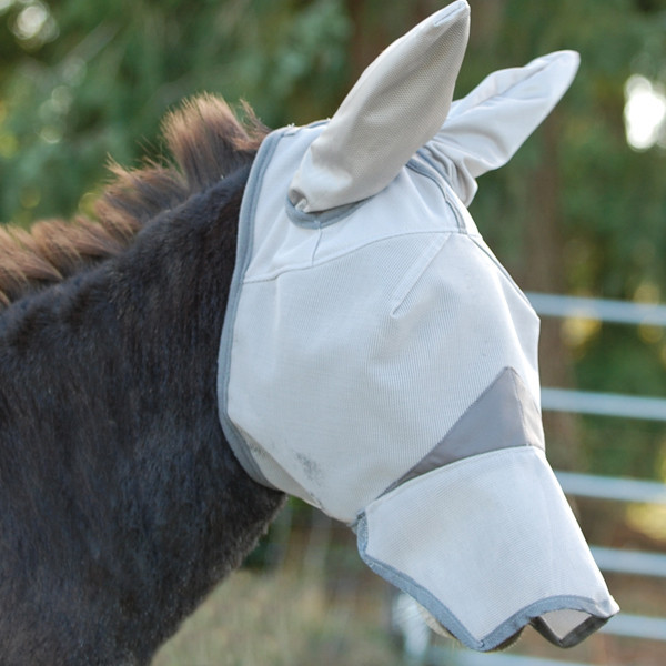 Cashel Crusader Standard Mule Donkey Fly Mask With Long Nose and Ears ...