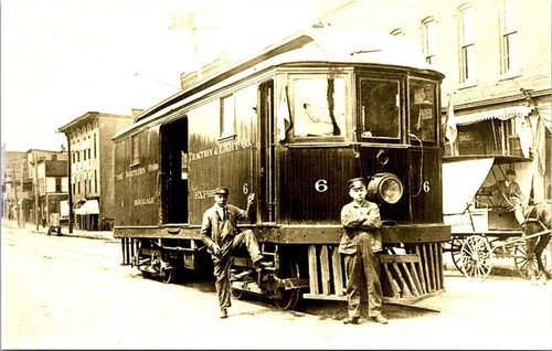 NOT&L Baggage Express Car #6 Railway Postcard Trolley Interurban RPPC ...
