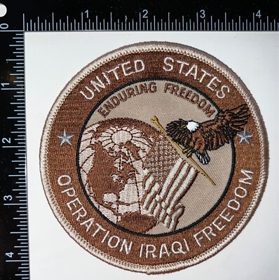 United States Enduring Freedom Operation Iraqi Freedom Patch | eBay