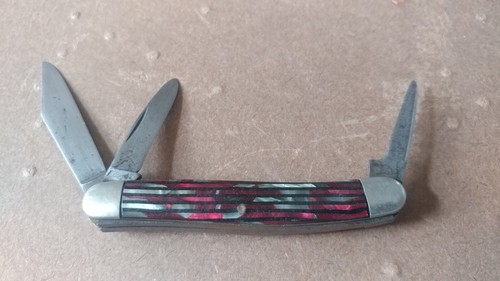 Ulster Cutlery Co. Celluloid Pocket Knife Stockman Awl Leather Punch | eBay