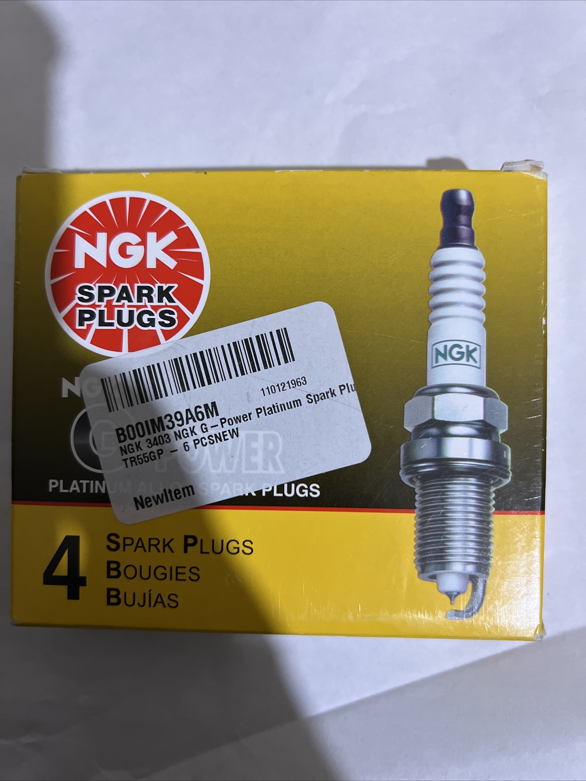 Set of 4 New NGK 3403 Spark Plug - G-Power Platinum Alloy TR55GP | eBay