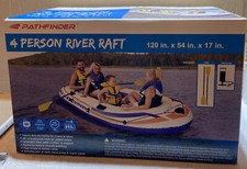 Tobin Pacific Lounge Island 4 Person River Raft Inflatable Boat for ...