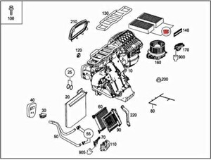 Genuine MERCEDES C292 W166 X166 Ts fine particle filter 1668307201 | eBay