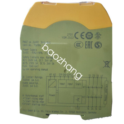 1PC Pilz 750104 PNOZ s4 Safety Relay 24VDC 3 n/o 1 n/c New | eBay