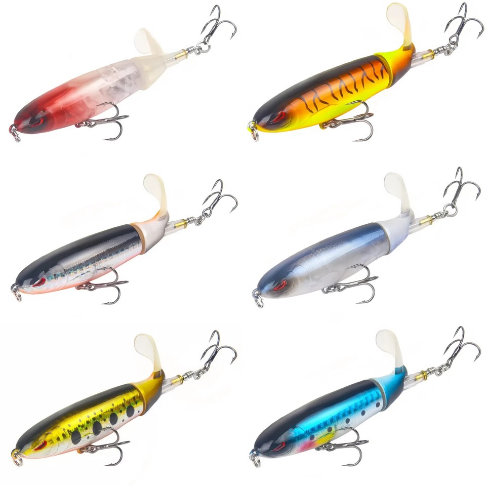 Fishing Lures Whopper Plopper Topwater Floating Rotating Tail for Bass ...