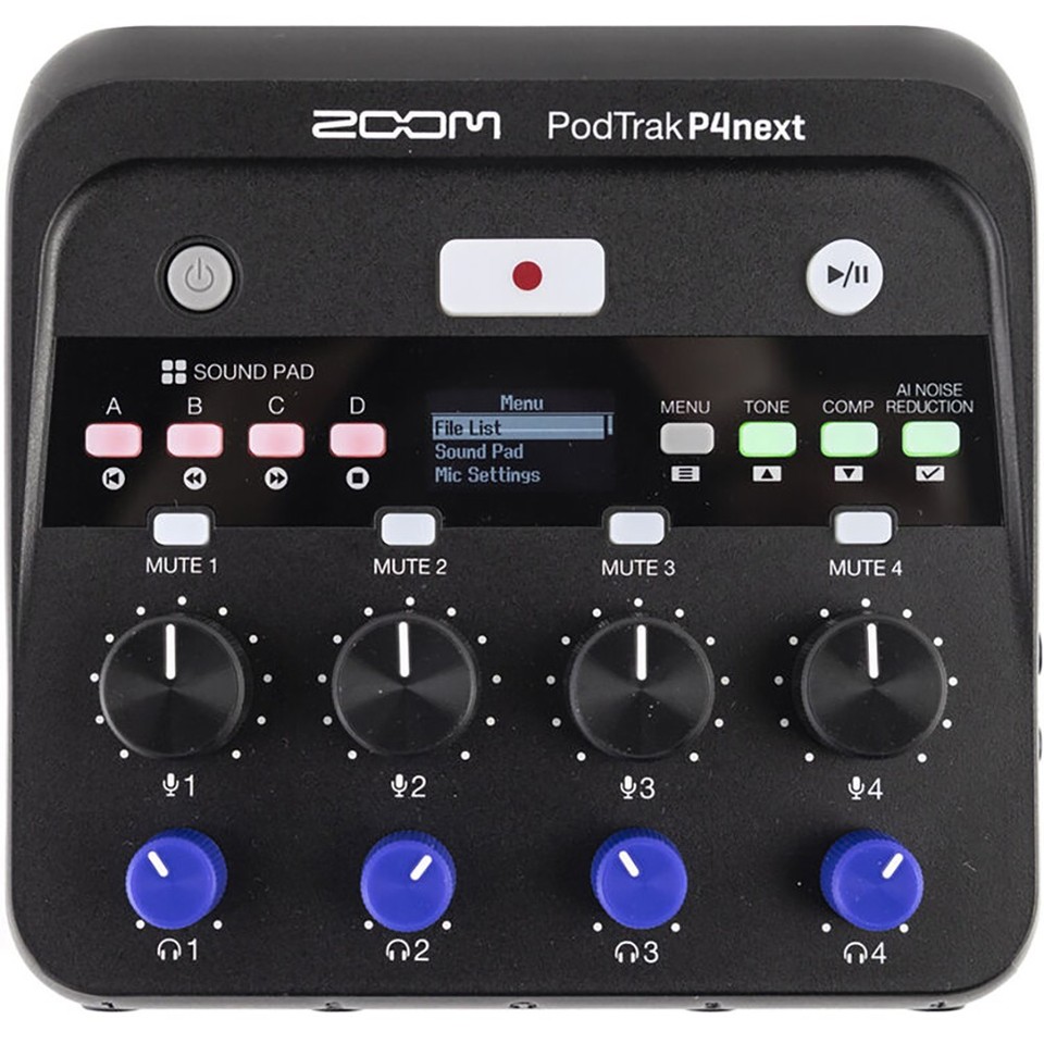 Zoom PodTrak P4next Portable Multitrack Podcast Recorder | eBay