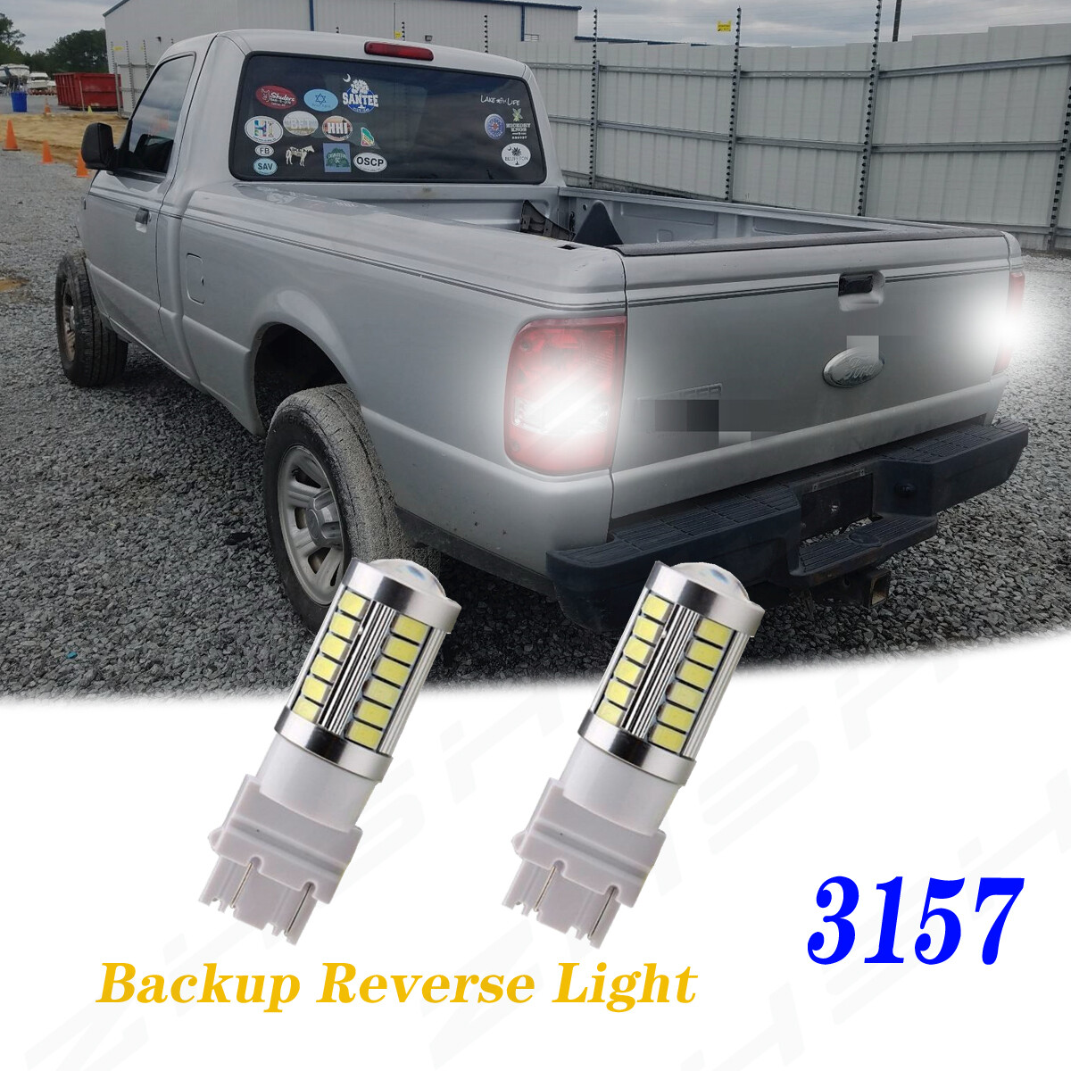 3157 LED Backup Reverse Light Bulbs 2pc 6000K Bright For 1998-2011 Ford ...