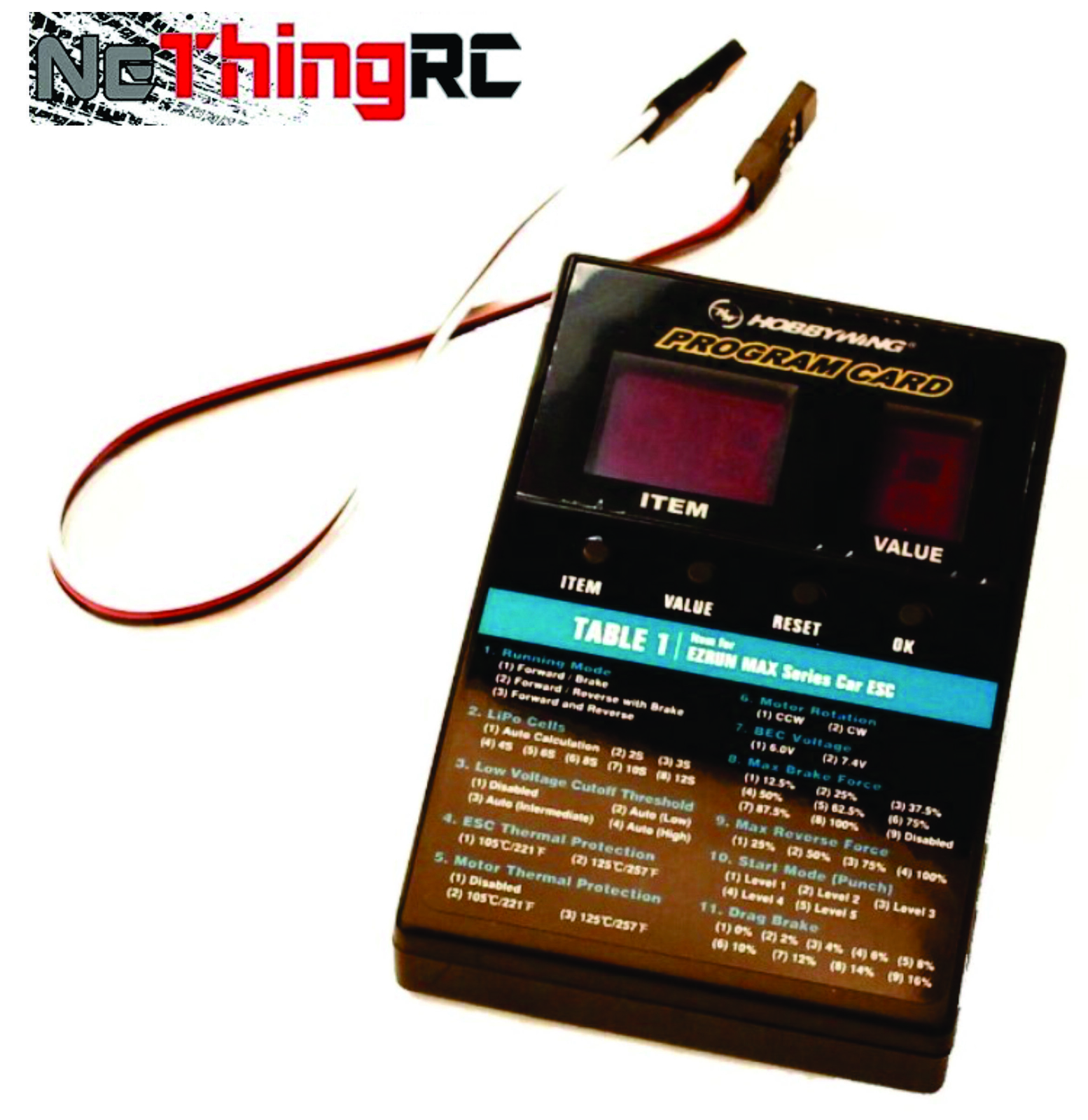 Hobbywing LED Program Card HWI30501003 88718500289 | eBay