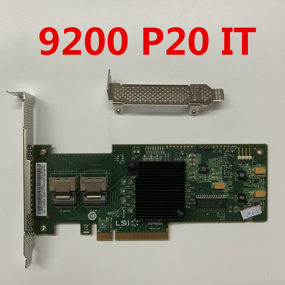 Dell LSI Fujitsu 9211-8i 9210-8i 9200-8i H200 H310 D2607 HBA IT Mode ...
