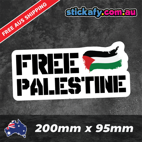 Free Palestine Car Sticker - Decal Truck Bumper Laptop Window Stickers ...