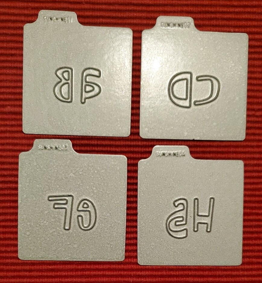 QuicKutz 2x2 SUNSHINE Mini Alphabet Cutting Dies Letters Numbers ...