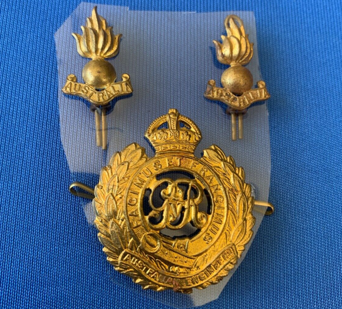 WW2 Australian Engineers Hat Badge & Collars 1930-42 Militaria F86 | eBay