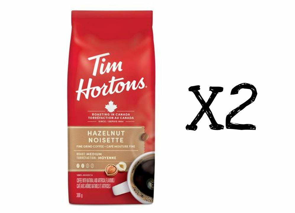 Tim Hortons Coffee 300g x2 bags - Hazelnut Coffee FRESH From Canada NEW ...