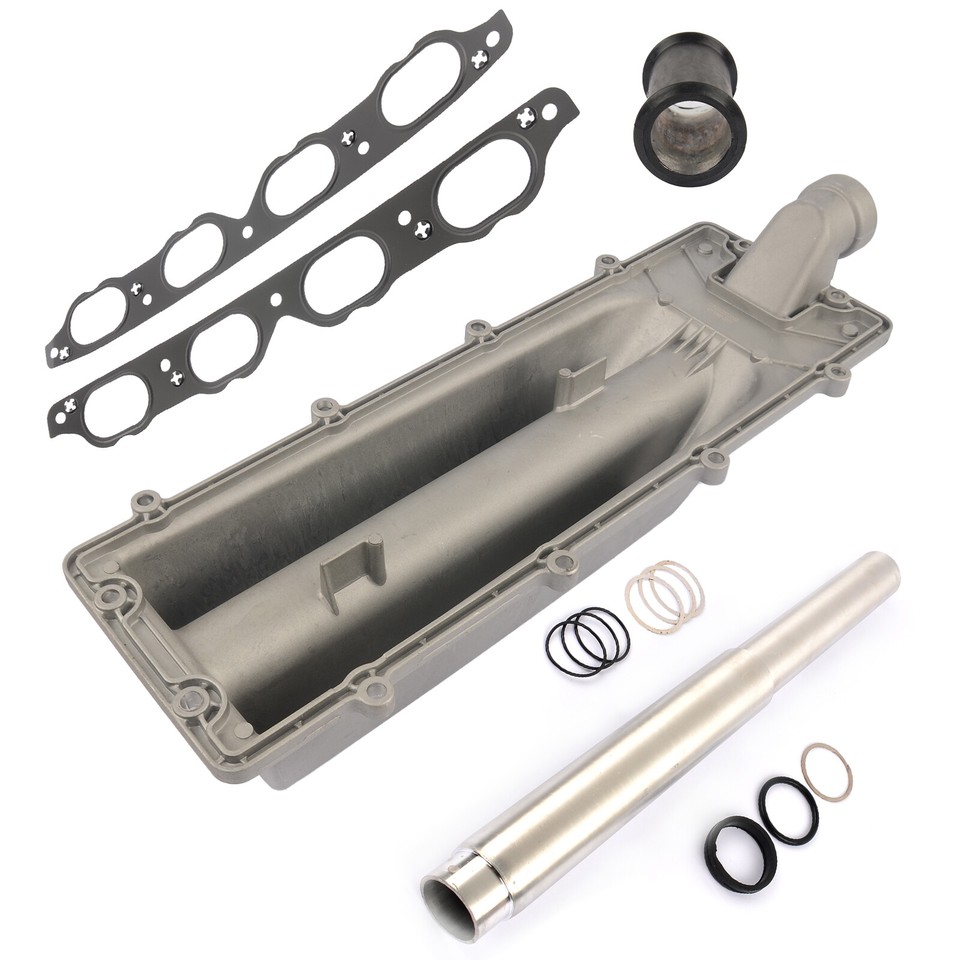 For BMW X5 4.4L 4.8L V8 Valley Pan+Collapsible Coolant Transfer Pipe ...