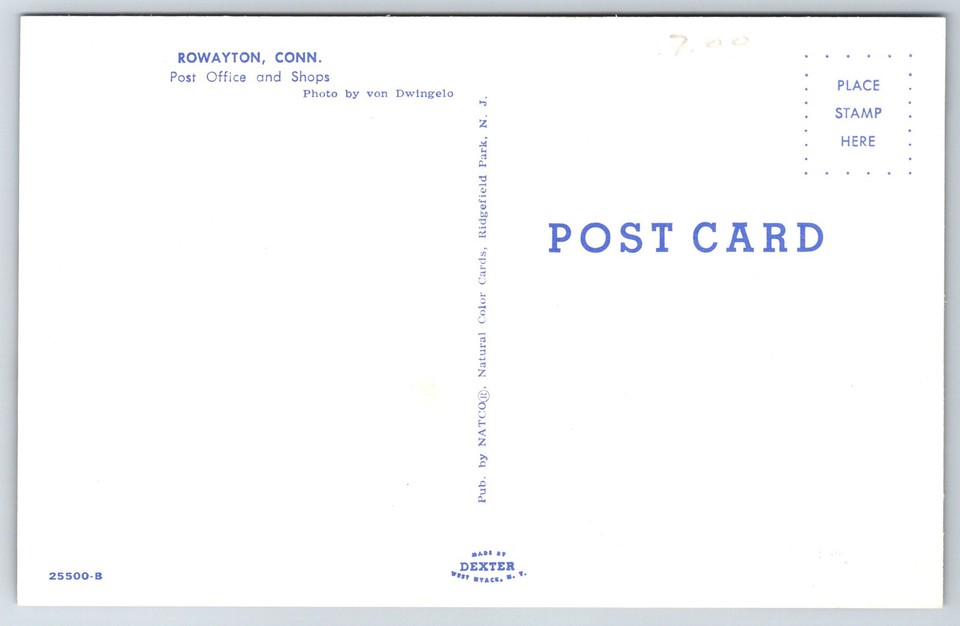 Rowayton Connecticut~Post Office & Shops~Harding Hardware~1950s Cars PC ...