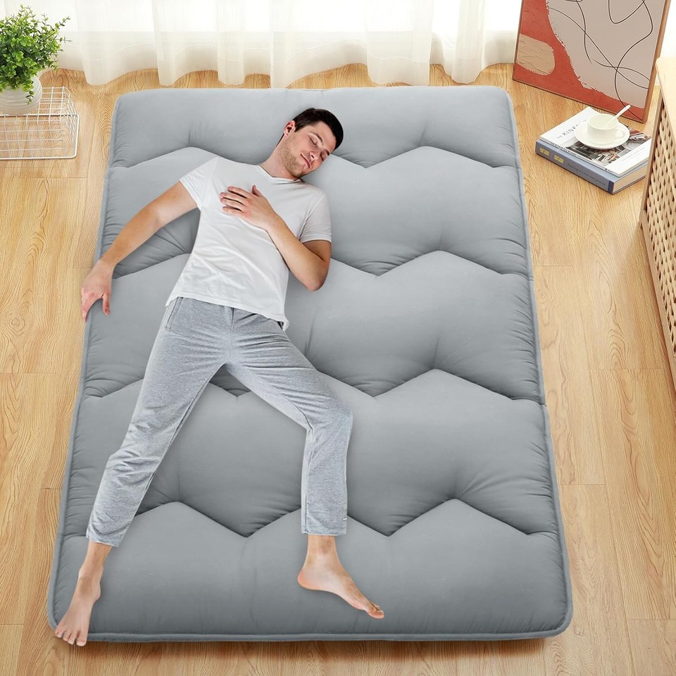 54" x 80" Floor Mattress Japanese Futon Mattress Sleeping Tatami Mat ...