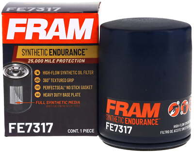 FRAM Synthetic Endurance Premium Oil Filter FE7317 25K Mile Replacement ...