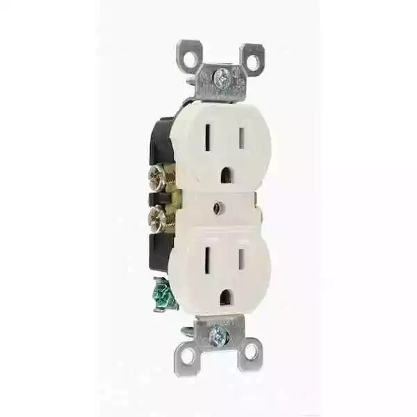 10 Pack Outlet Receptacle 125V 15 Amp Duplex Residential Dual ...