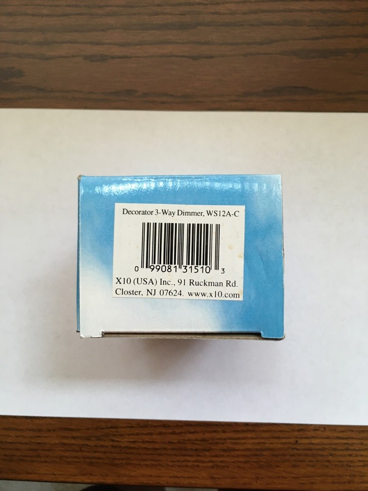 X10 WS12A Decorator Style 3-Way (or Single) Dimmer - Brand New in Box! 99081315103| eBay