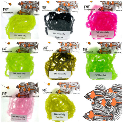 FnF MICRO JELLY FRITZ Fly Tying Material 6mm - 2 Meter Pack | eBay