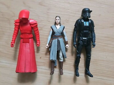 STAR WARS LAST JEDI ELITE PREATORIAN GUARD REY & TROOPER PILOT 3.75 ...