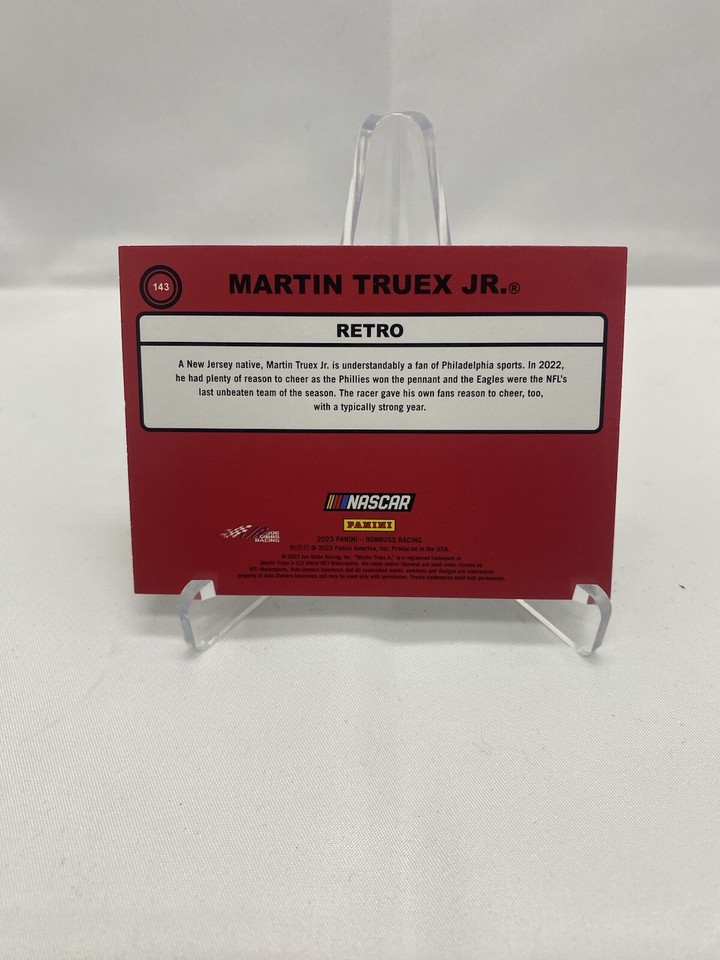 Martin Truex Jr. Autograph Signed 2023 Panini Donruss Racing Retro #143 ...