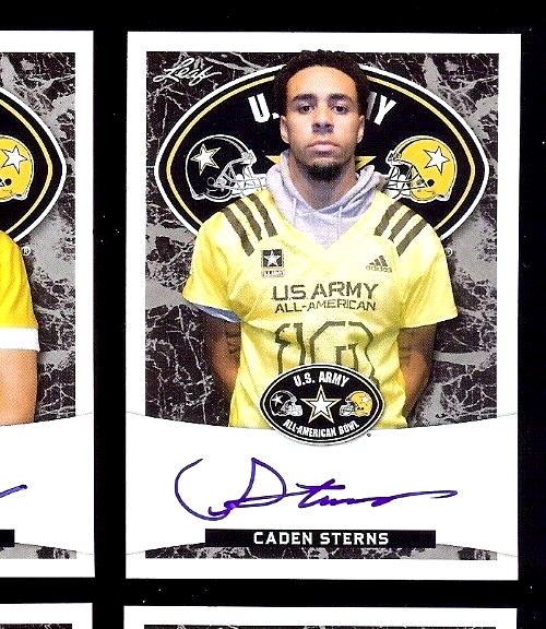 CADEN STERNS Philadelphia Eagles /Texas Longhorns 2018 Leaf TOUR ...