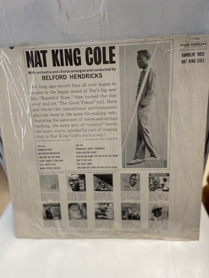 NAT KING COLE "Ramblin' Rose" LP Vintage Vinyl Stereo Record EUC | eBay UK
