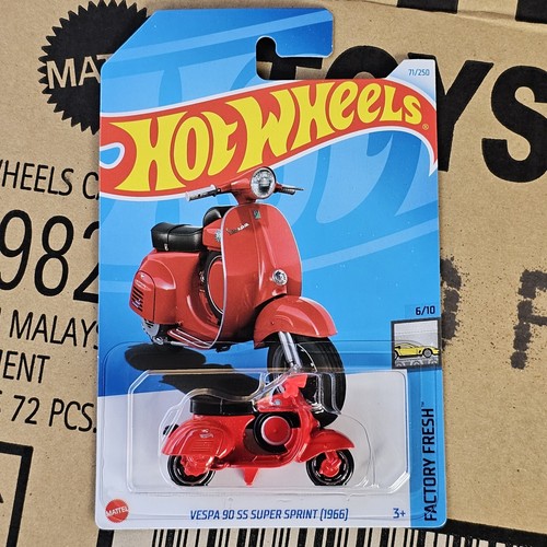 HOT WHEELS VESPA 90 SS SUPER SPRINT (1966) 2024 Series FACTORY FRESH | eBay