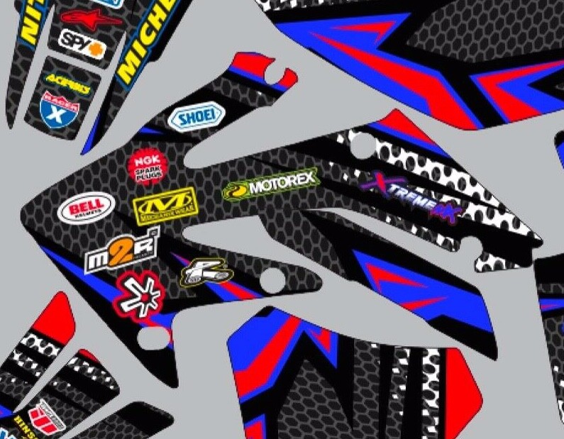 Graphic Kit for 2004-2016 Honda CRF250X CRF 250X Decals logo sticker | eBay