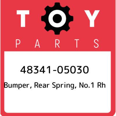 48341-05030 Toyota Bumper, rear spring, no.1 rh 4834105030, New Genuine ...