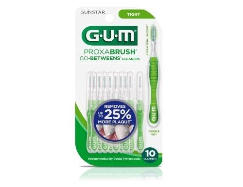 GUM Proxabrush Go-Betweens Interdental Brushes, Tight, 10 Count (Pack ...