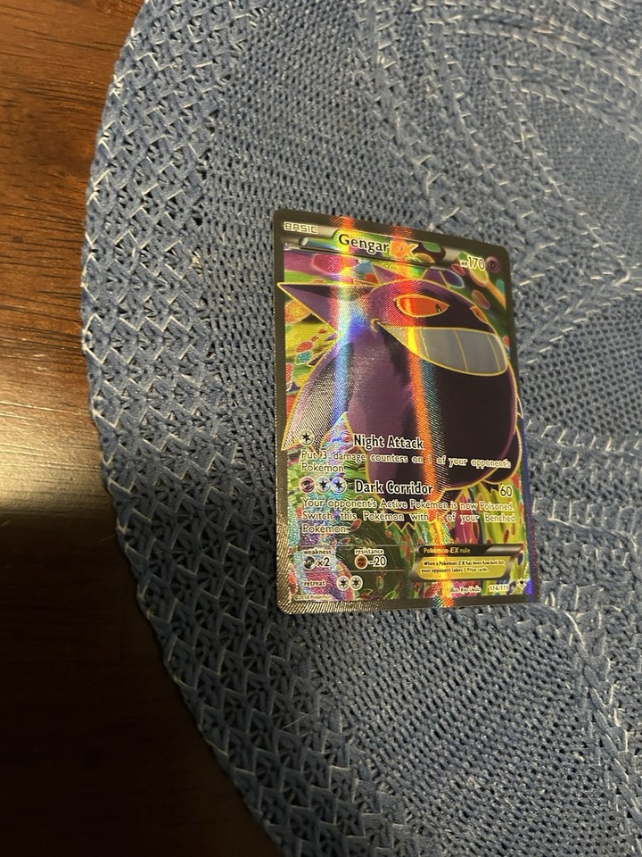 Gengar EX Full Art Ultra Rare Holo 114/119 Pokémon TCG XY Phantom ...