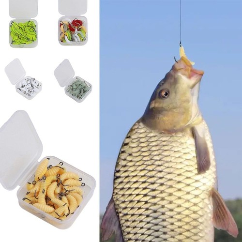 30Pcs/Box Simulation Design Simulation Breadbug Lures Saltwater Fishing ...